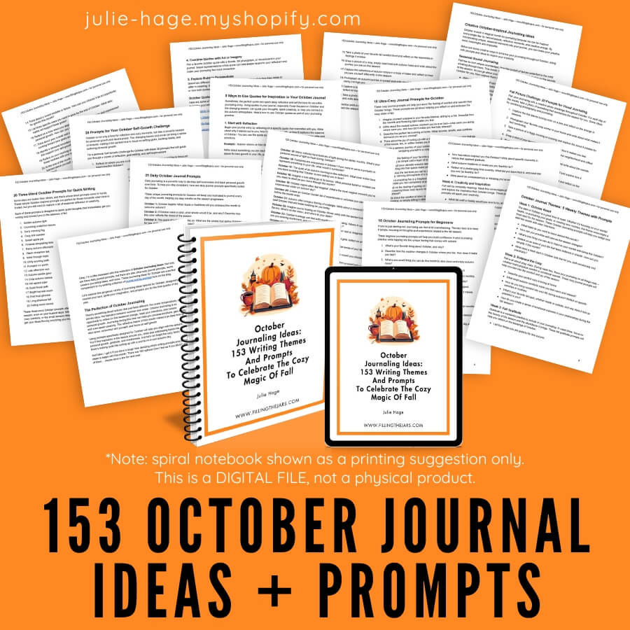 153 October Journaling Ideas: *digital product* – Julie Hage