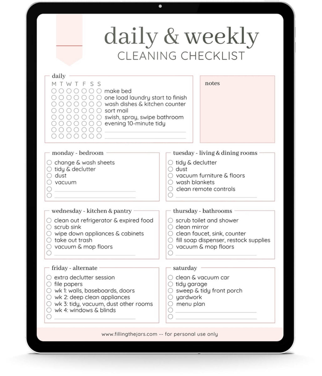 Essential Cleaning Planner: printable *digital product* – Julie Hage