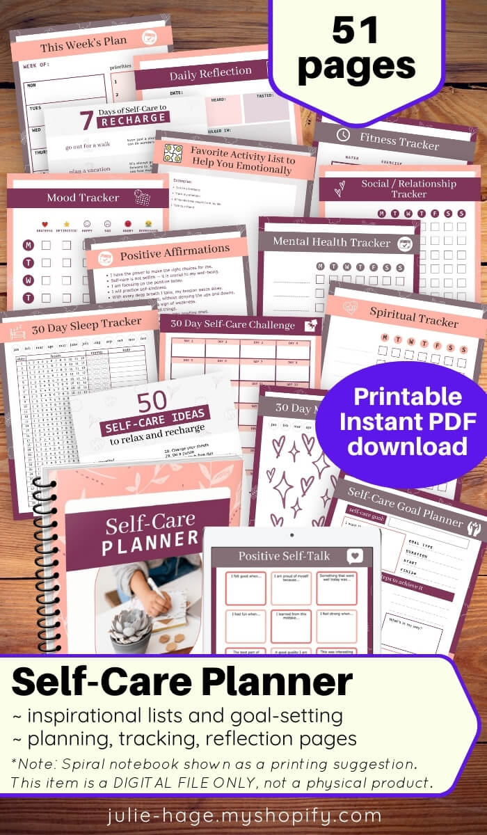 Printable Self-Care Planner – Julie Hage