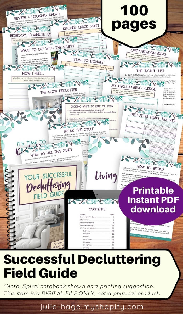 Your Successful Decluttering Field Guide - *digital product* – Julie Hage