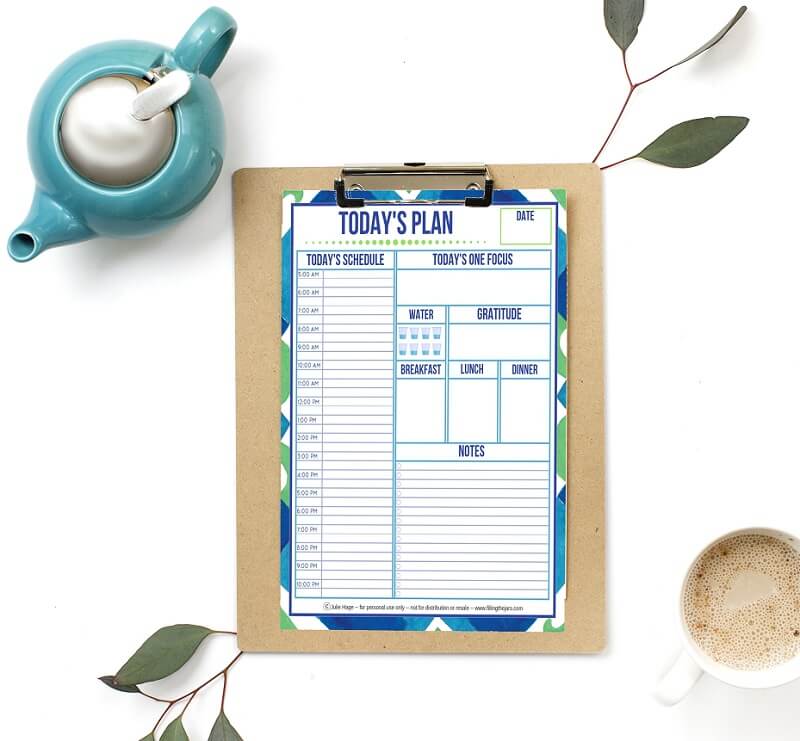 Daily Planner Page printable *digital product* – Julie Hage