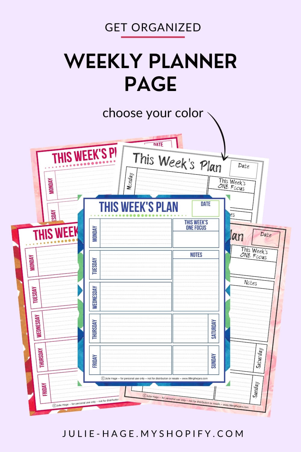 Julie Hage | Printables and Digital Products Shop